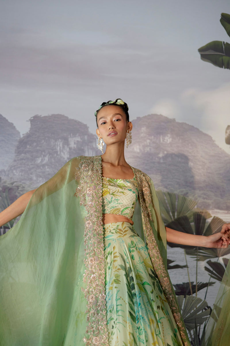 Hamsini Cape Lehenga – Mrunalini Rao