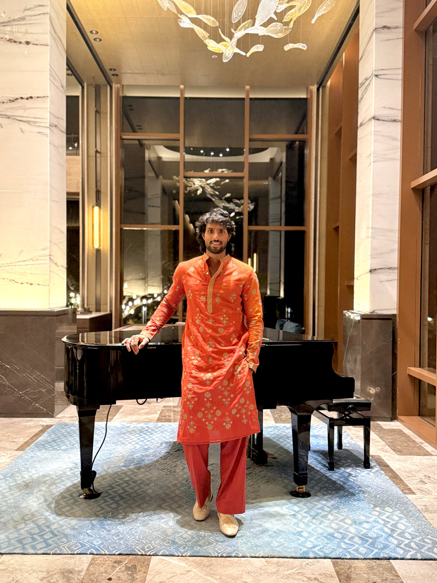 Tilak Verma in Rayirth Kurta Set – Mrunalini Rao