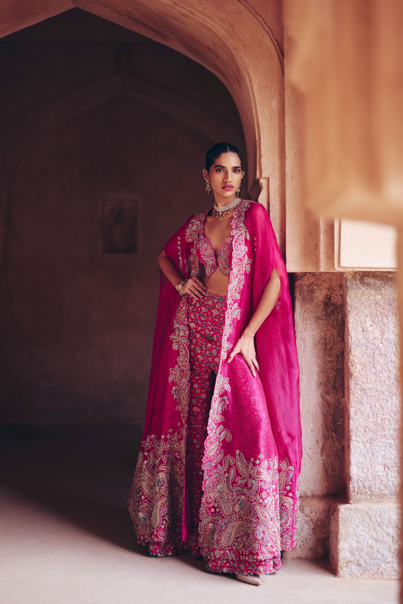 Malya Cape Set – Mrunalini Rao